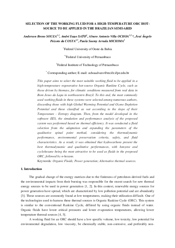 (PDF) Selection of the working fluid for a high-temperature ORC hot-source to be applied in the ...