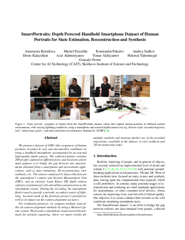 (PDF) SmartPortraits: Depth Powered Handheld Smartphone Dataset of Human Portraits for State ...