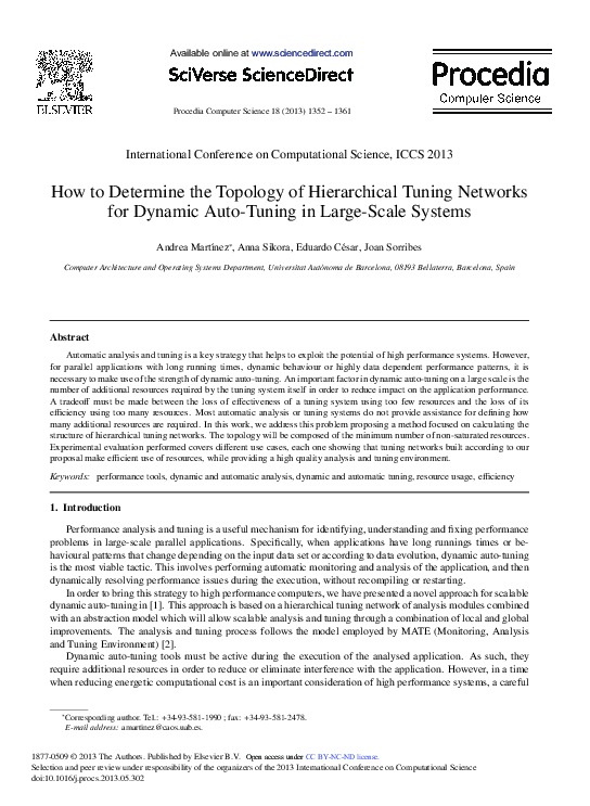 (PDF) How to Determine the Topology of Hierarchical Tuning Networks for Dynamic Auto-tuning in ...