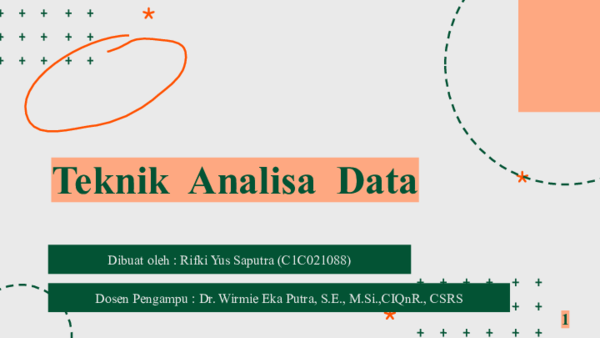 (PPT) Ppt teknik analisis data