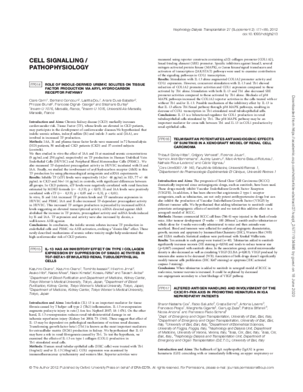 (PDF) Cell signalling / Pathophysiology | Zac Varghese - Academia.edu