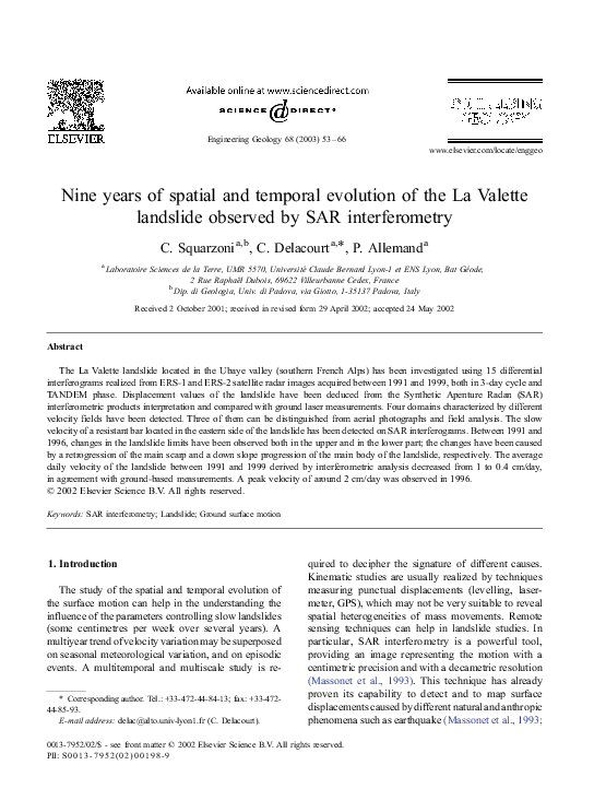 (PDF) Nine years of spatial and temporal evolution of the La Valette ...