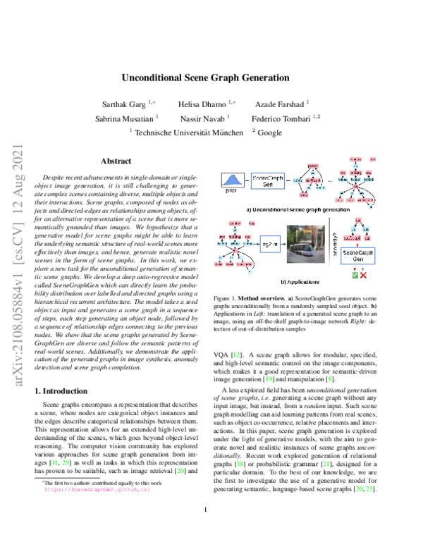 (PDF) Unconditional Scene Graph Generation