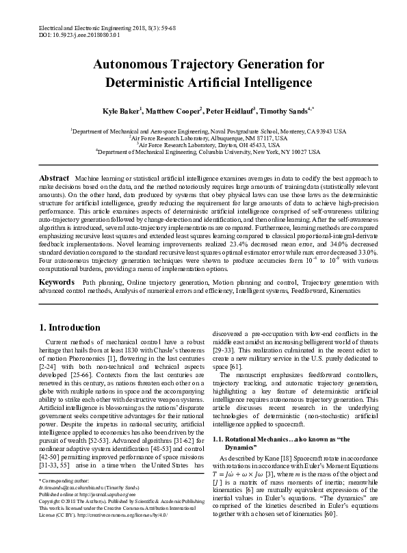 (PDF) Trajectory Generation for Autonomous Vehicles