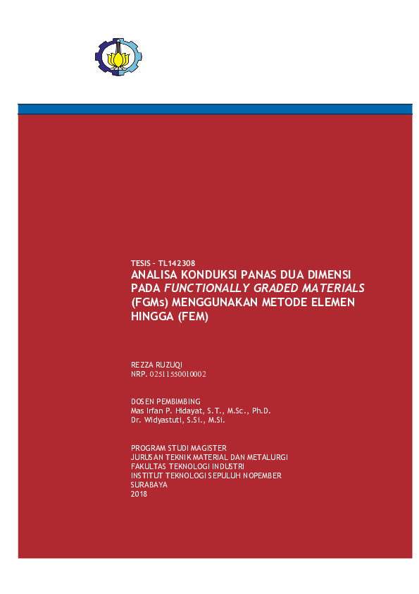 (PDF) Analisa Konduksi Panas Dua Dimensi pada Functionally Graded ...