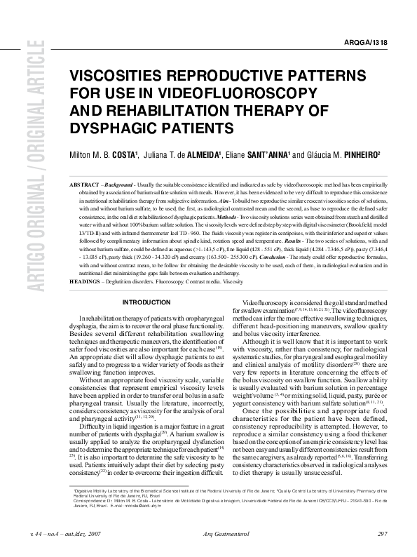 (PDF) Viscosities reproductive patterns for use in videofluoroscopy and ...