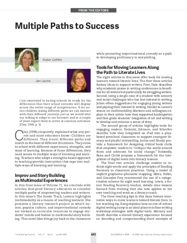 (PDF) Multiple Paths to Success