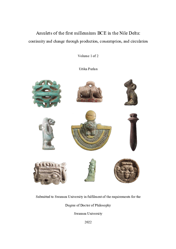 (PDF) Amulets of the first millennium BCE in the Nile Delta: continuity ...