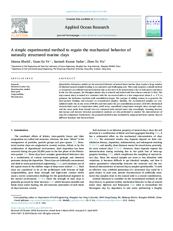 (PDF) A simple experimental method to regain the mechanical behavior of ...