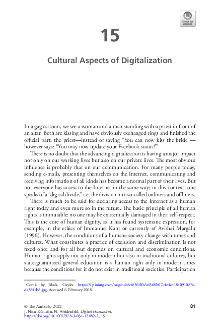 (PDF) Cultural Aspects of Digitalization