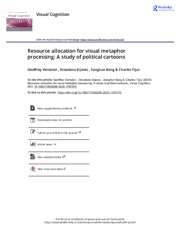 (PDF) Resource allocation for visual metaphor processing: A study of ...