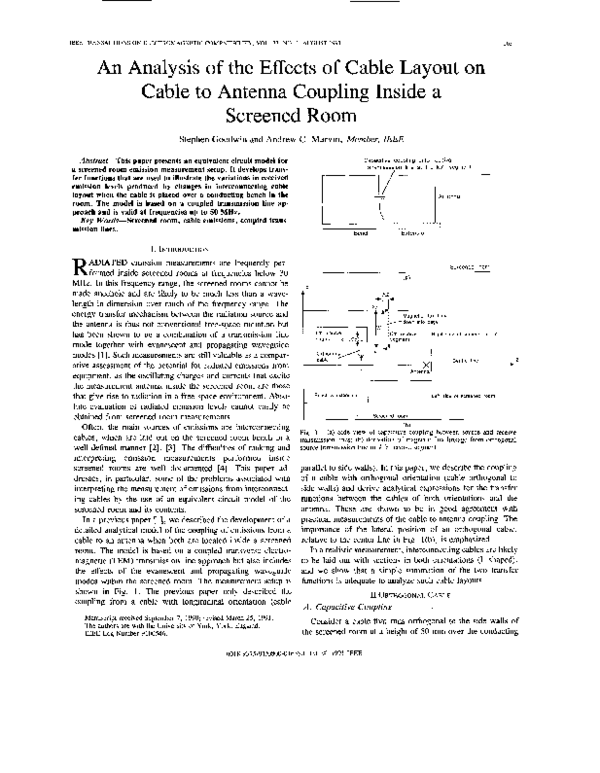 (PDF) An analysis of the effects of cable layout on cable to antenna ...