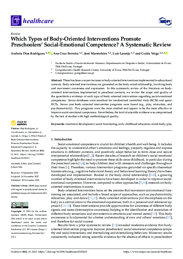 (PDF) Which Types of Body-Oriented Interventions Promote Preschoolers ...