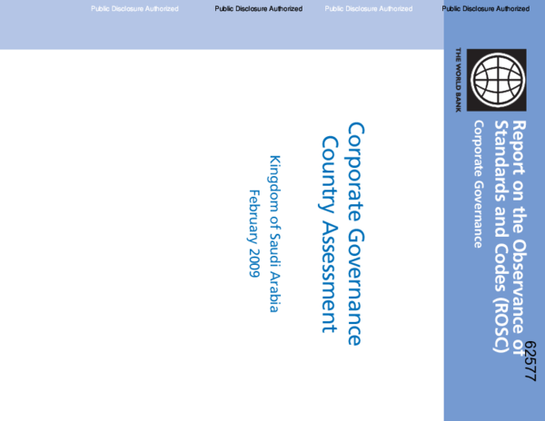 (PDF) Kingdom of Saudi Arabia - Report on the Observance of Standards ...