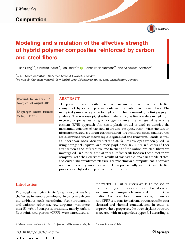 (PDF) Modeling and simulation of the effective strength of hybrid ...