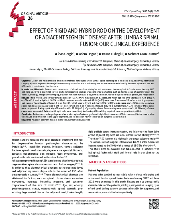 (PDF) Effect of Rigid and Hybrid Rod on the Development of Adjacent ...