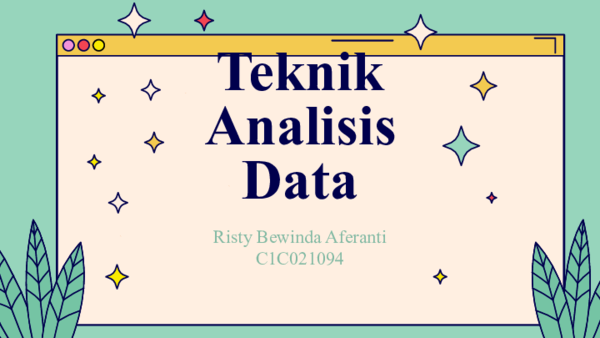 (PPT) PPT Teknik Analisis Data