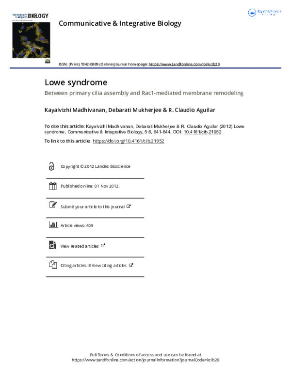 (PDF) Lowe syndrome
