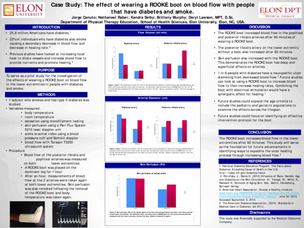 (PDF) Case Study: The effect of wearing a ROOKE boot on blood flow with ...