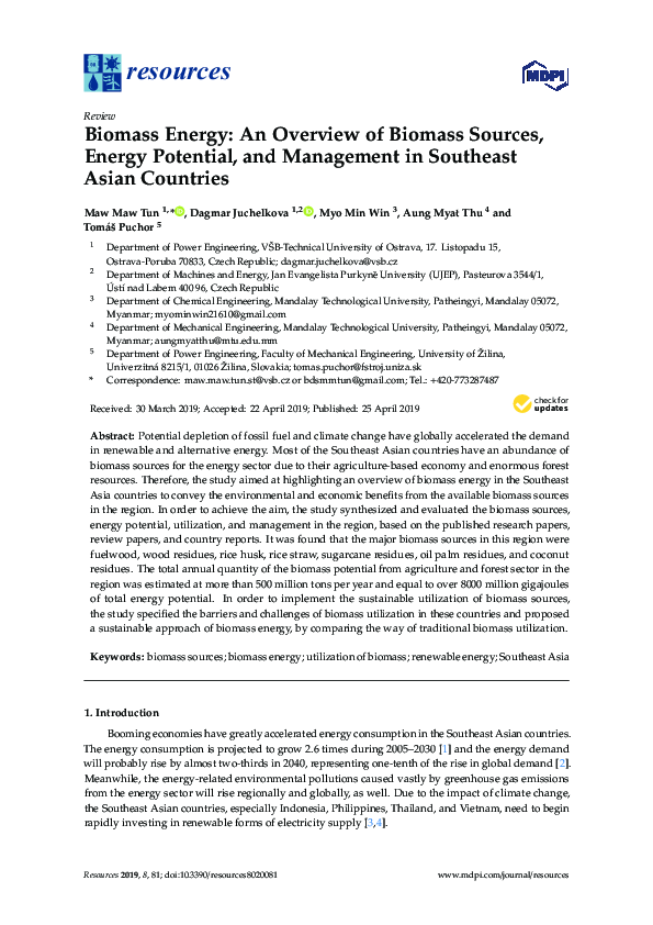 (PDF) Biomass Energy: An Overview of Biomass Sources, Energy Potential ...