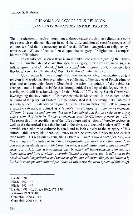 (PDF) Phenomenology of folk religion : examples from Macedonian folk ...