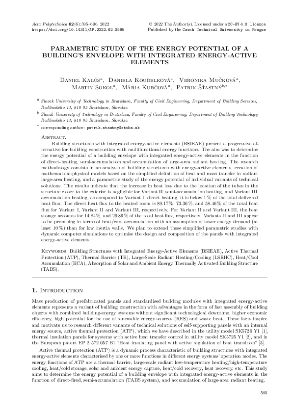 (PDF) Parametric study of the energy potential of a building’s envelope with integrated energy ...