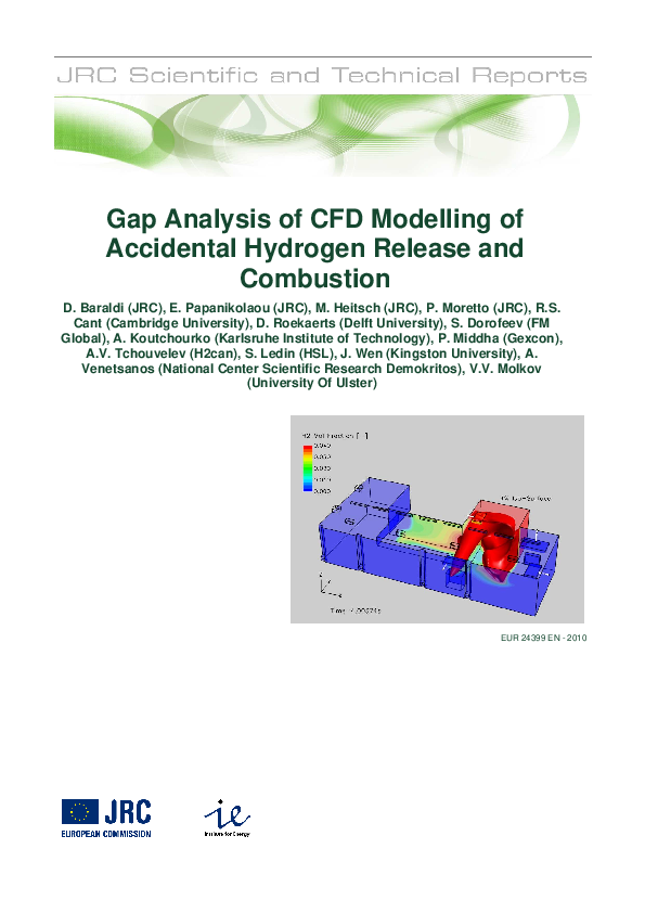 (PDF) Gap Analysis of CFD Modelling of Accidental Hydrogen Release and Combustion | Daniele ...