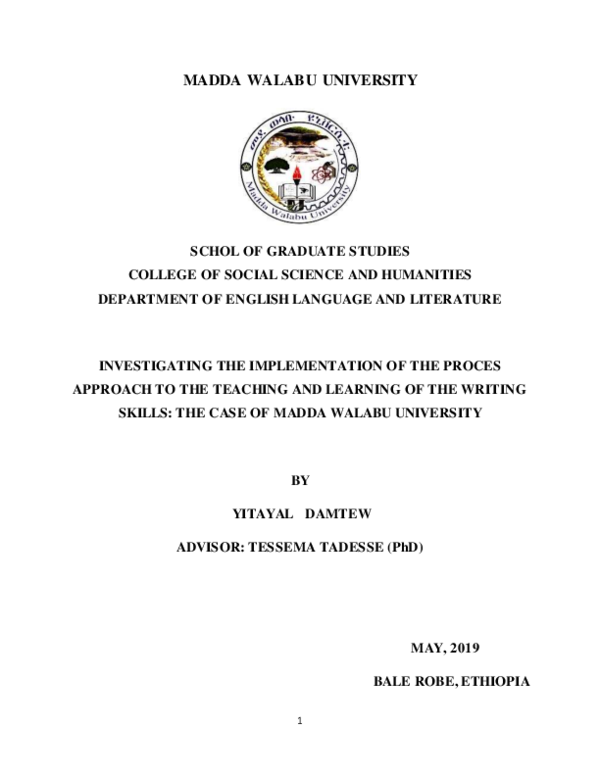 (PDF) MADDA WALABU UNIVERSITY