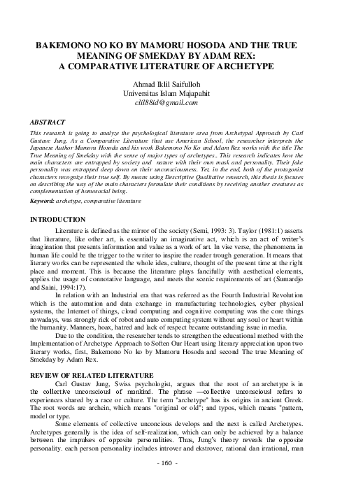 (PDF) Bakemono No Ko by Mamoru Hosoda and the True Meaning of Smekday ...