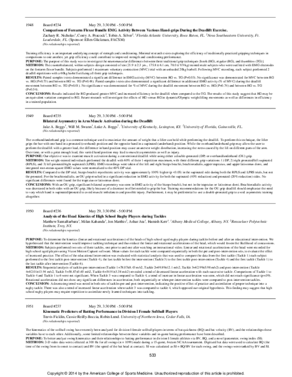 (PDF) Bilateral Asymmetry in Arm Muscle Activation during the Deadlift