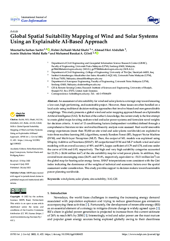 (PDF) Global Spatial Suitability Mapping of Wind and Solar Systems ...