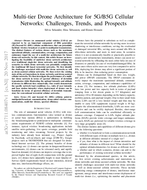 (PDF) Multi-Tier Drone Architecture for 5G/B5G Cellular Networks ...