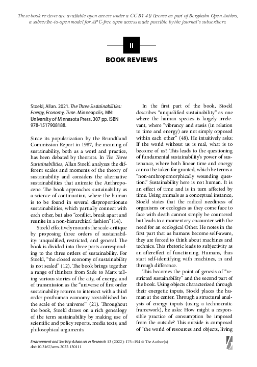 (PDF) Book Review: The Human Planet: How we created the Anthropocene?