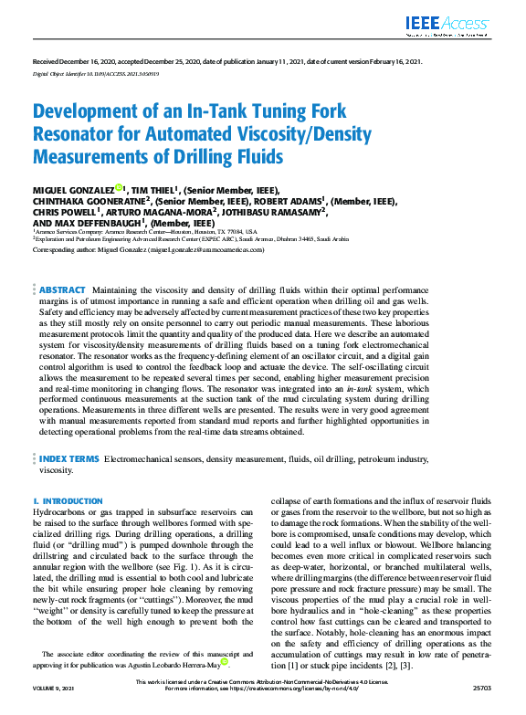 (PDF) Development of an In-Tank Tuning Fork Resonator for Automated Viscosity/Density ...