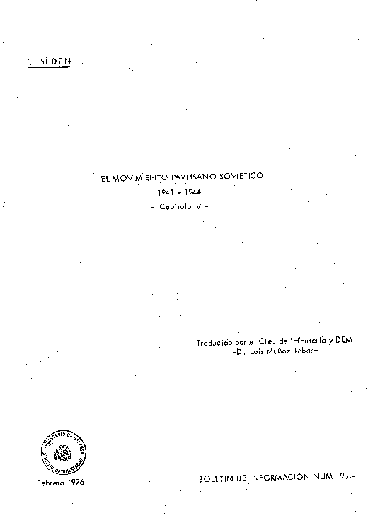 (PDF) Movimiento partisano soviético 1941-1944: Capítulo V