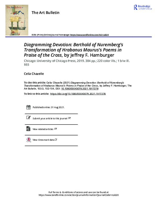 (PDF) Diagramming Devotion: Berthold of Nuremberg's Transformation of ...