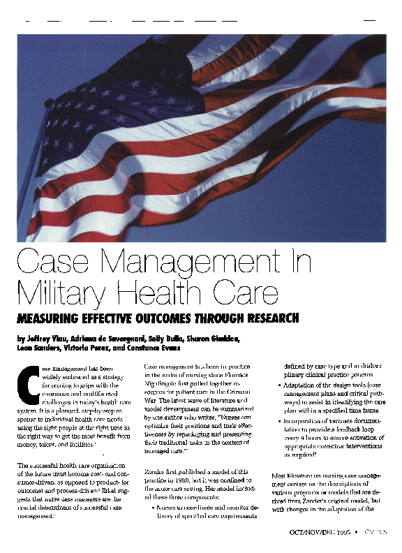 (PDF) Case management in military health care
