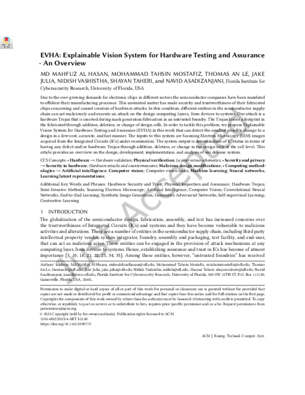 (PDF) EVHA: Explainable Vision System for Hardware Testing and ...