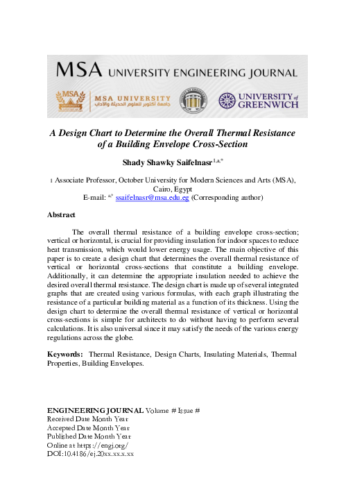 (PDF) A Design Chart to Determine the Overall Thermal Resistance of a ...
