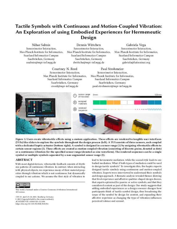 (PDF) Tactile Symbols with Continuous and Motion-Coupled Vibration: An ...