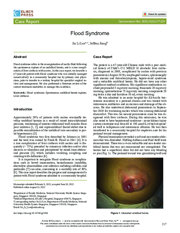 (PDF) Flood Syndrome