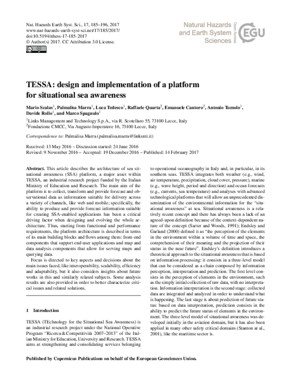 (PDF) TESSA: design and implementation of a platform for Situational ...