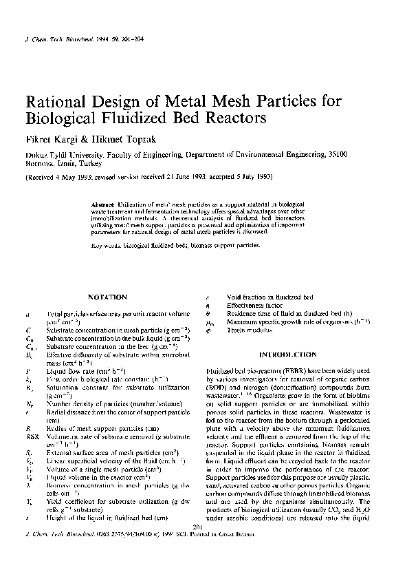 (PDF) Rational design of metal mesh particles for biological fluidized ...
