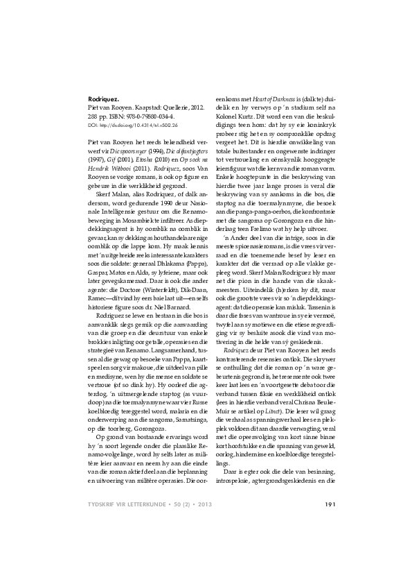 (PDF) Resensie: Rodriquez