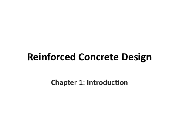 (PPT) Reinforced Concrete Design