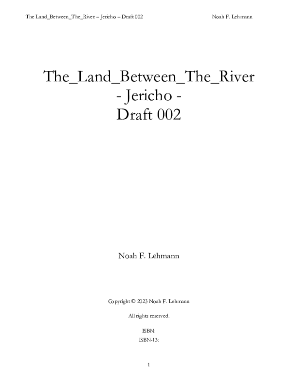 (PDF) The_Land_Between_The_River - Jericho - Draft 002
