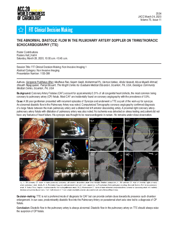 (PDF) The Abnormal Diastolic Flow in the Pulmonary Artery Doppler on ...
