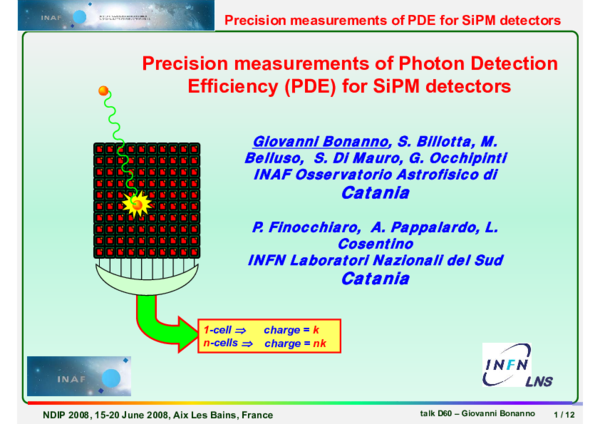 (PDF) Precision measurements of Photon Detection Efficiency for SiPM detectors