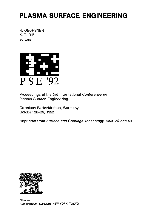 (PDF) Plasma Surface Engineering