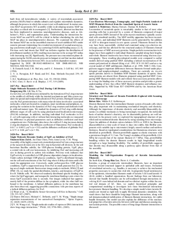 (PDF) Structure and Mechanics of Desmin Protofibrils Explored with ...